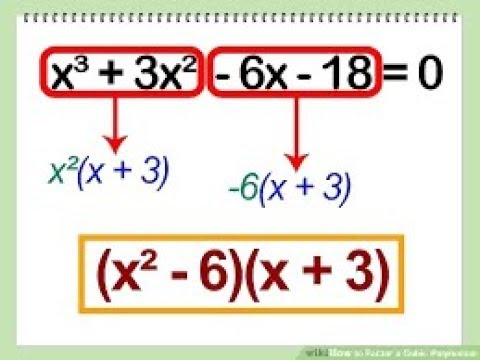 Factoring by Grouping, Factoring a polynomial 3 terms math algebra ...