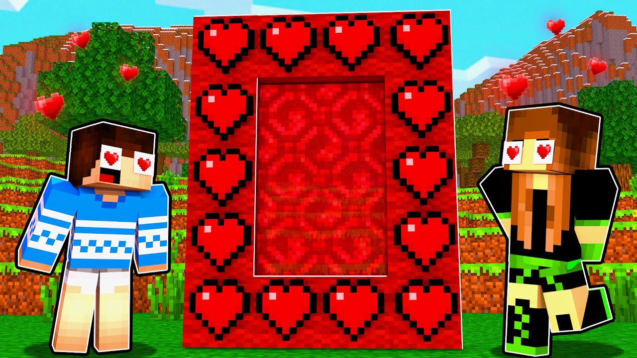 ENTRAMOS NA DIMENSÃO DO AMOR NO MINECRAFT - YouTube
