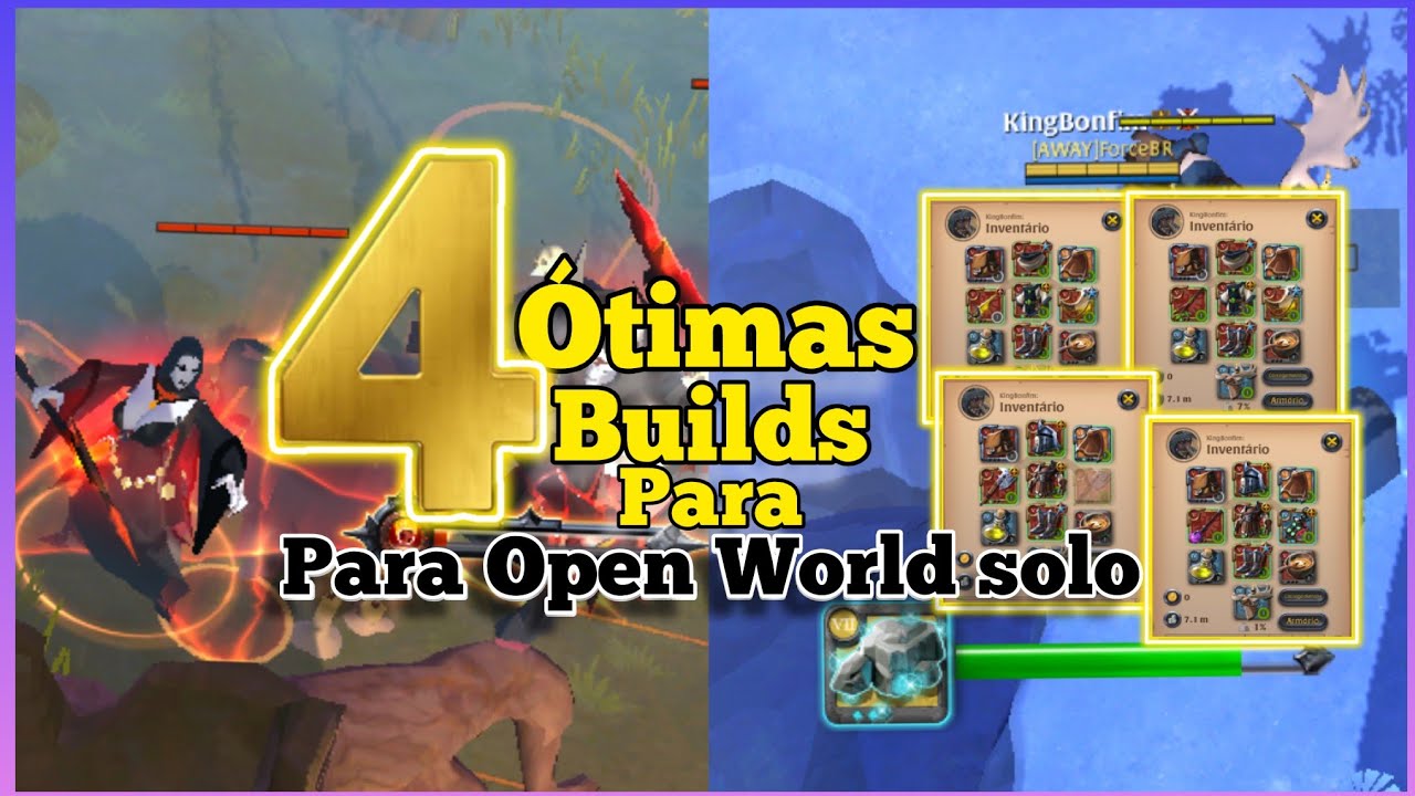 Albion Online - 4 Ótimas builds para Open World solo - YouTube