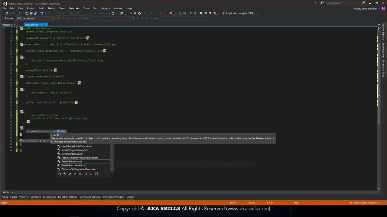 17 Razor Syntax - YouTube