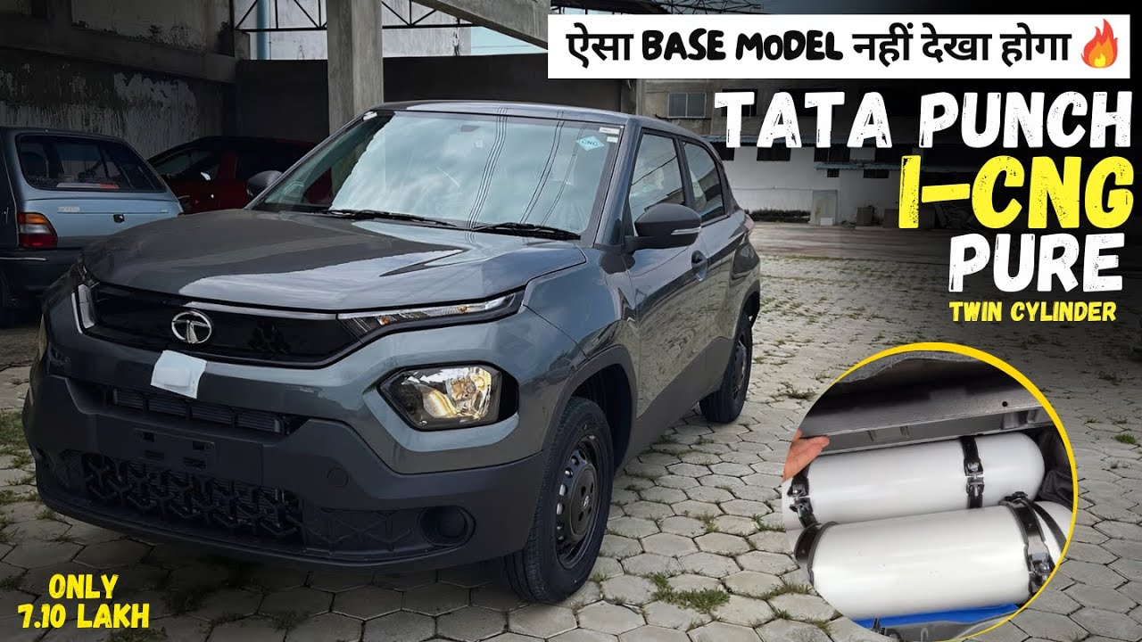 2023 Tata Punch i-CNG PURE Base Model I with twin CNG Tank | Punch CNG ...