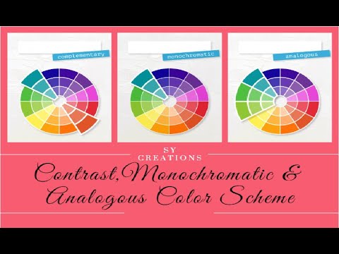 Contrast monochromatic & analogous color scheme/How to choose color ...