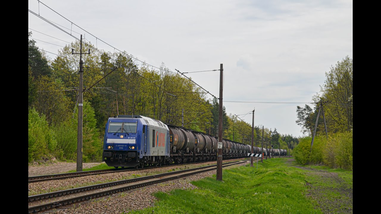 BR285-126 z beczkami | Nowa Sarzyna - YouTube