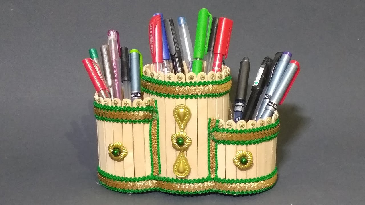 Easy Pen Stand From Ice Cream Stick Pen Stand Craft Ideas Ice Cream easy-pen-stand-from-ice-cream-stick-pen-stand-craft-ideas-ice-cream