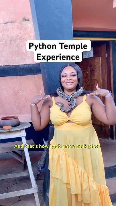 Python Temple, Quidah. Very harmless and the people worship it too. # ...