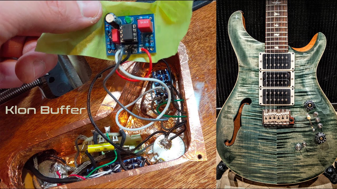 DIY PRS John Mayer Super Eagle (Pseudo-Eagle) On-board Klon Buffer | Paul Reed Smith - YouTube