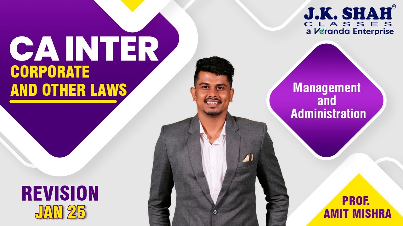 CA Inter Revision | Corporate And Other Laws | Management and ...
