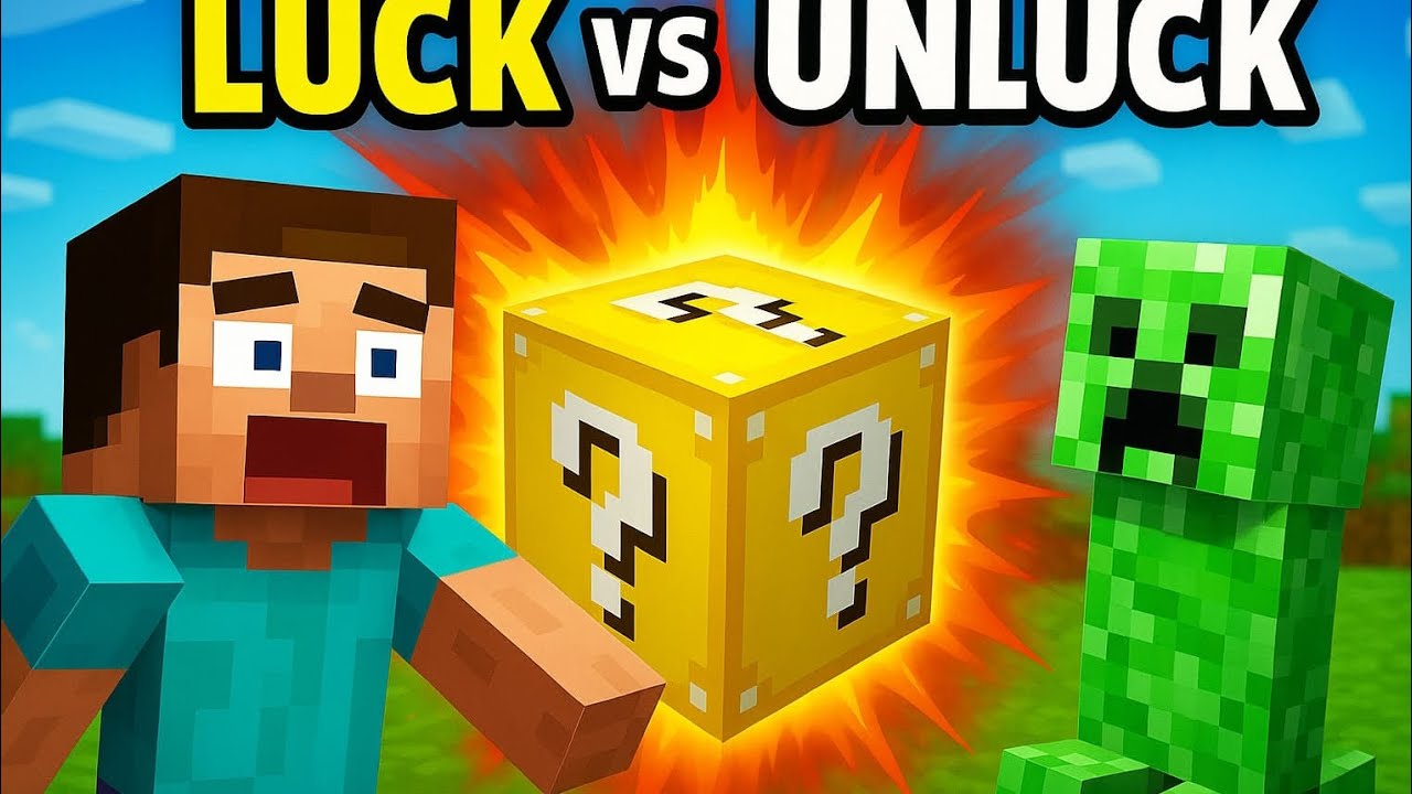 🔥 Minecraft Luck Block Challenge 🔥. CRAZY Luck Block Challenge - YouTube