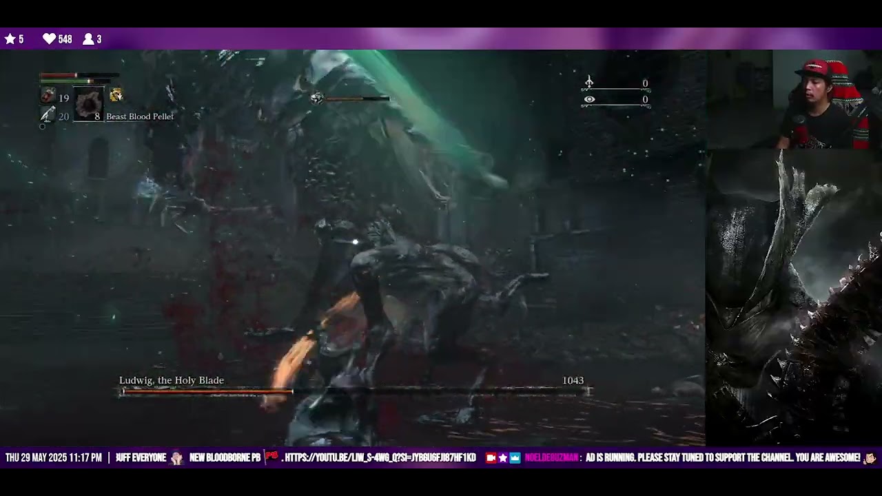 BL4 Vs Ludwig. Bloodborne BL4 Challenge - YouTube