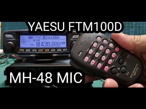 YAESU FTM100D, MH-48 Microphone - YouTube