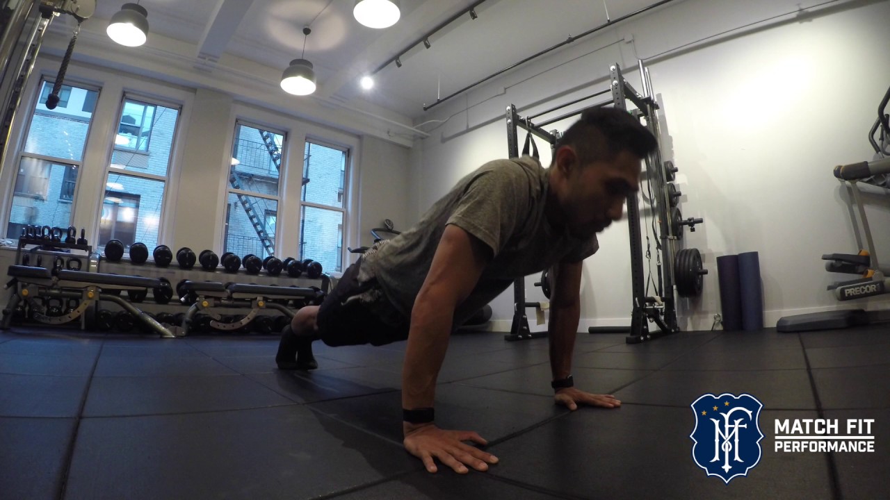 Dynamic Scapular Control From High Plank - YouTube