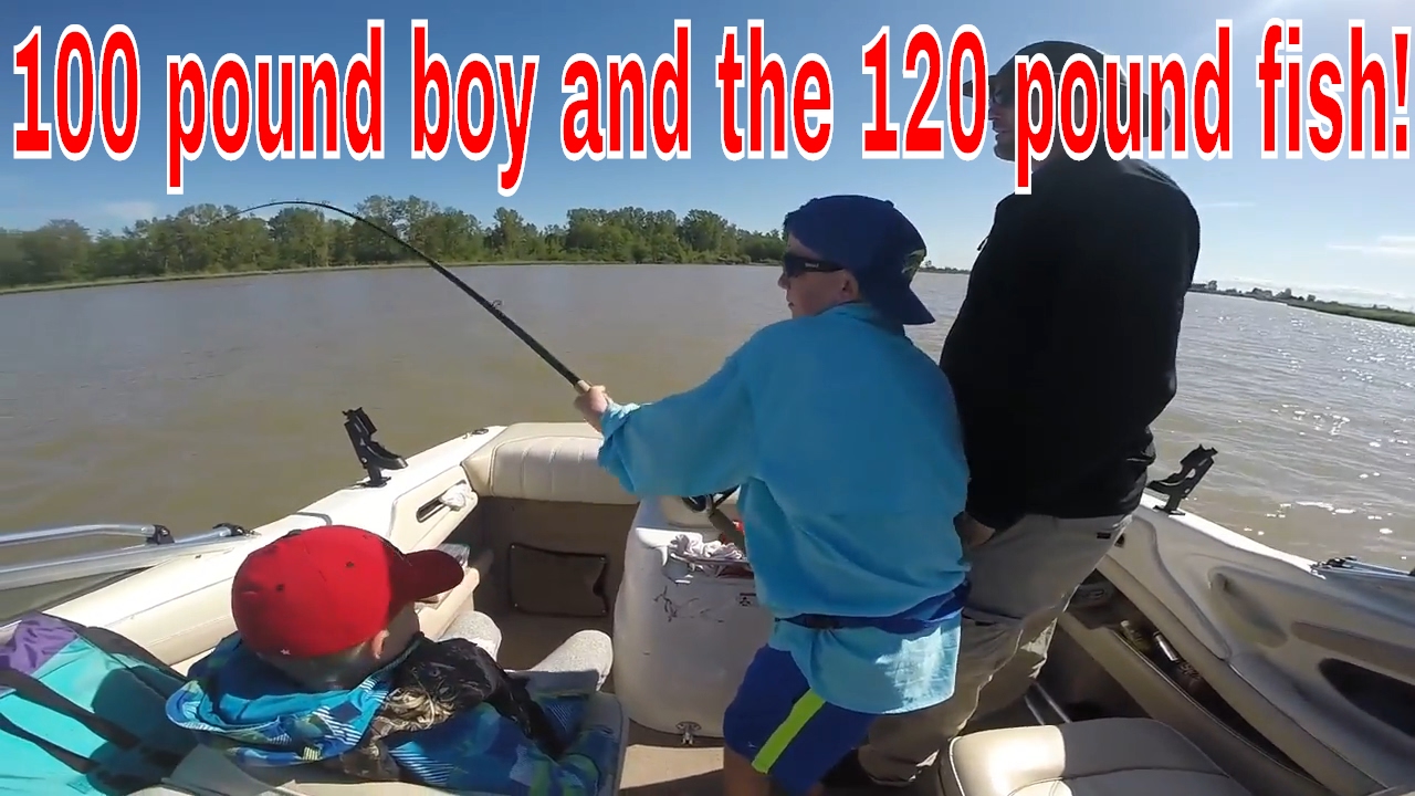 100 POUND BOY CATCHES 120 POUND MONSTER FISH! - YouTube
