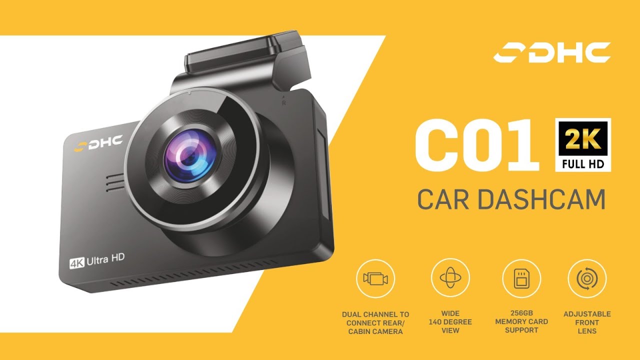 DHC C01 DASHCAM | Performance Review | 2K + 1080p Resolution - YouTube