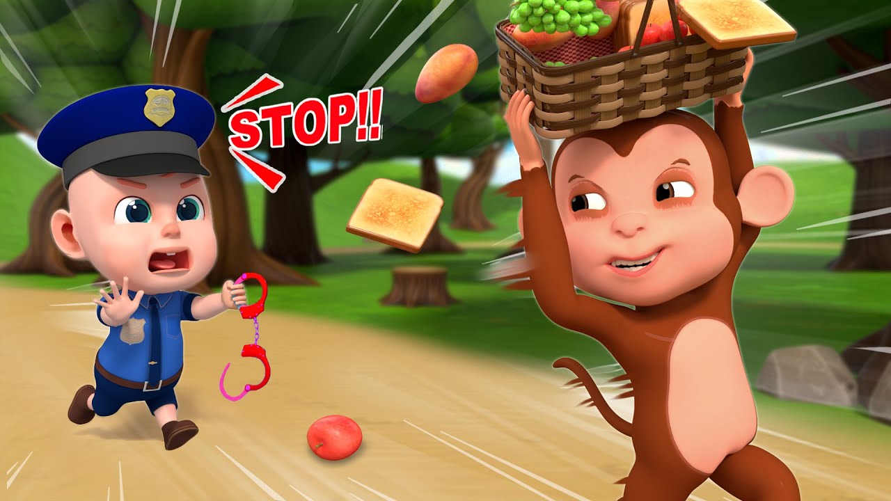 Police Chase Thief - Baby Police Song | Rosoo Nursery Rhymes & Kids ...
