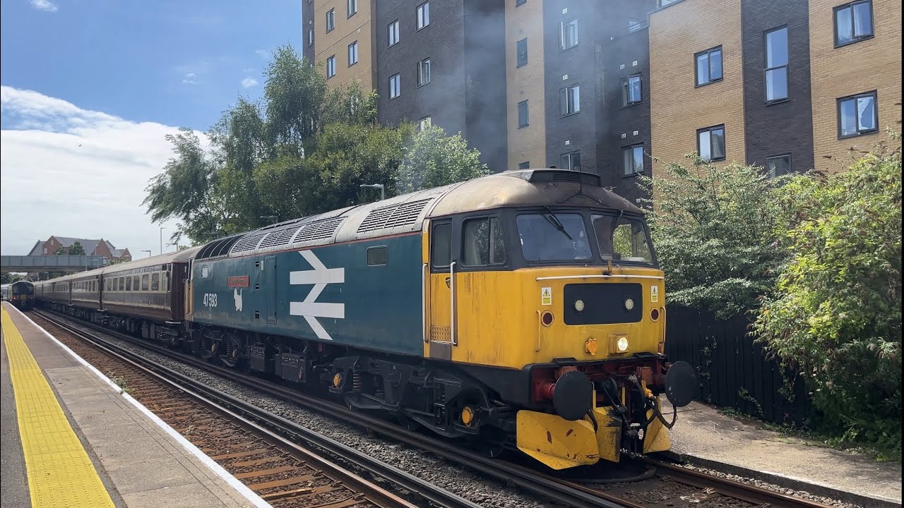 Class 47 Mega Thrash, Clag and Tones at Poole - YouTube