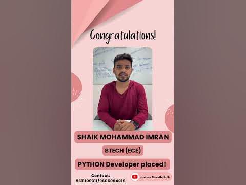 Student Successfully Placed | Java Full Stack Development | Jspiders Marathahalli | Shaik ...