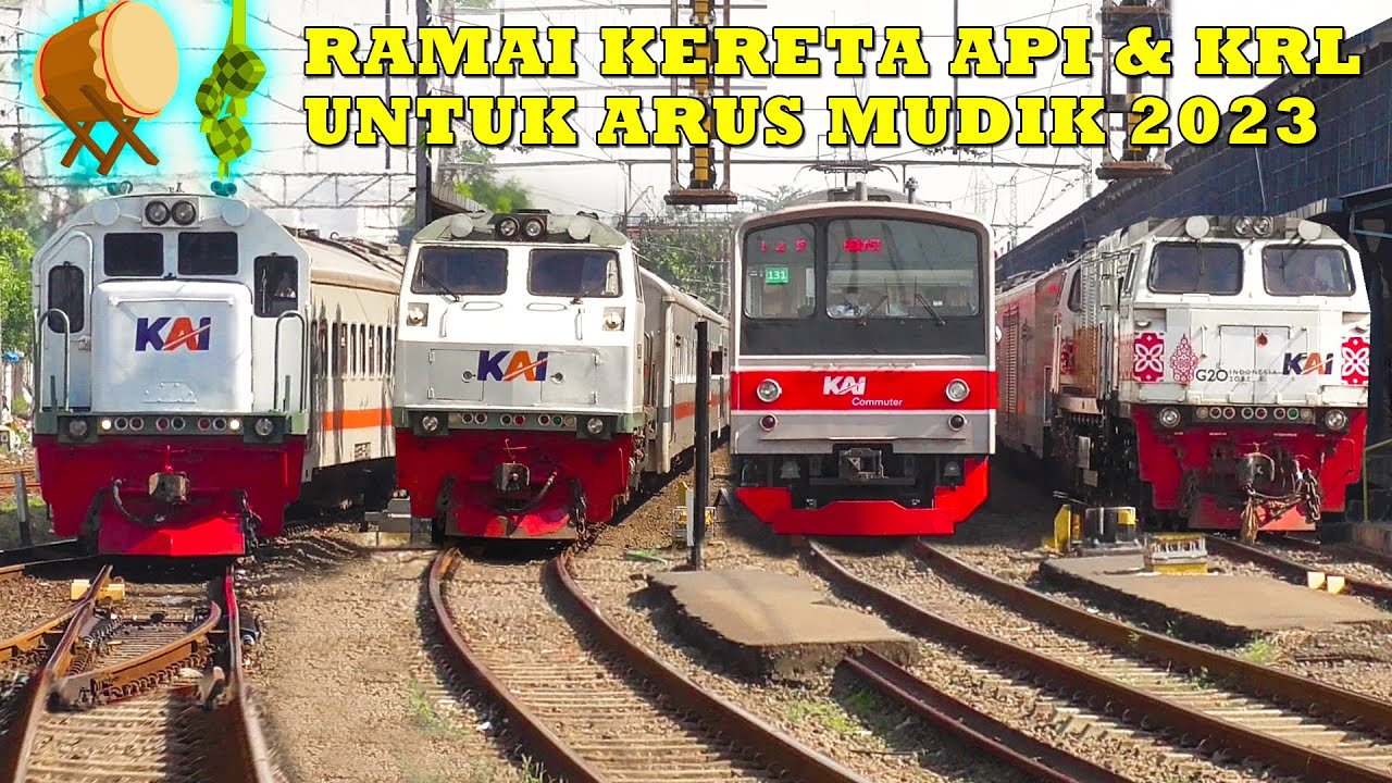 RAMAI Berbagai Jenis Kereta Api & KRL Terbaru Diperlintasan JPL 30 ...