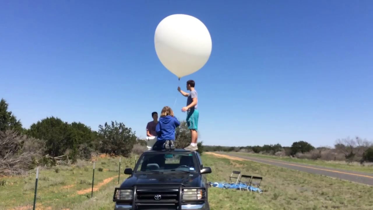 high altitude weather balloon launch - YouTube