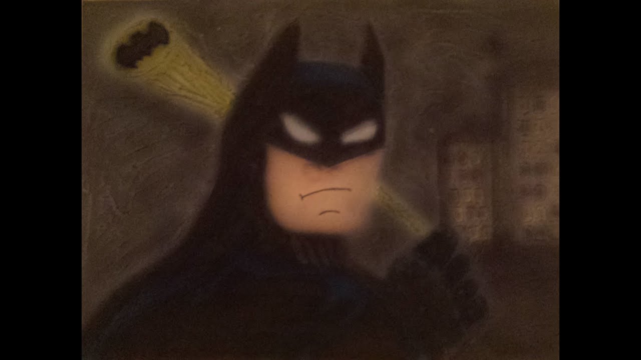 Batman Textured Airbrush Painting - YouTube