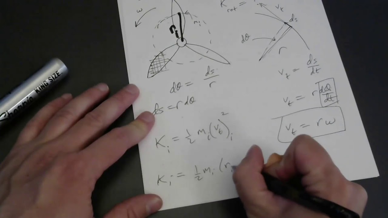 Rotational Kinetic Energy and Rotational Inertia; Disk Rolling down ...