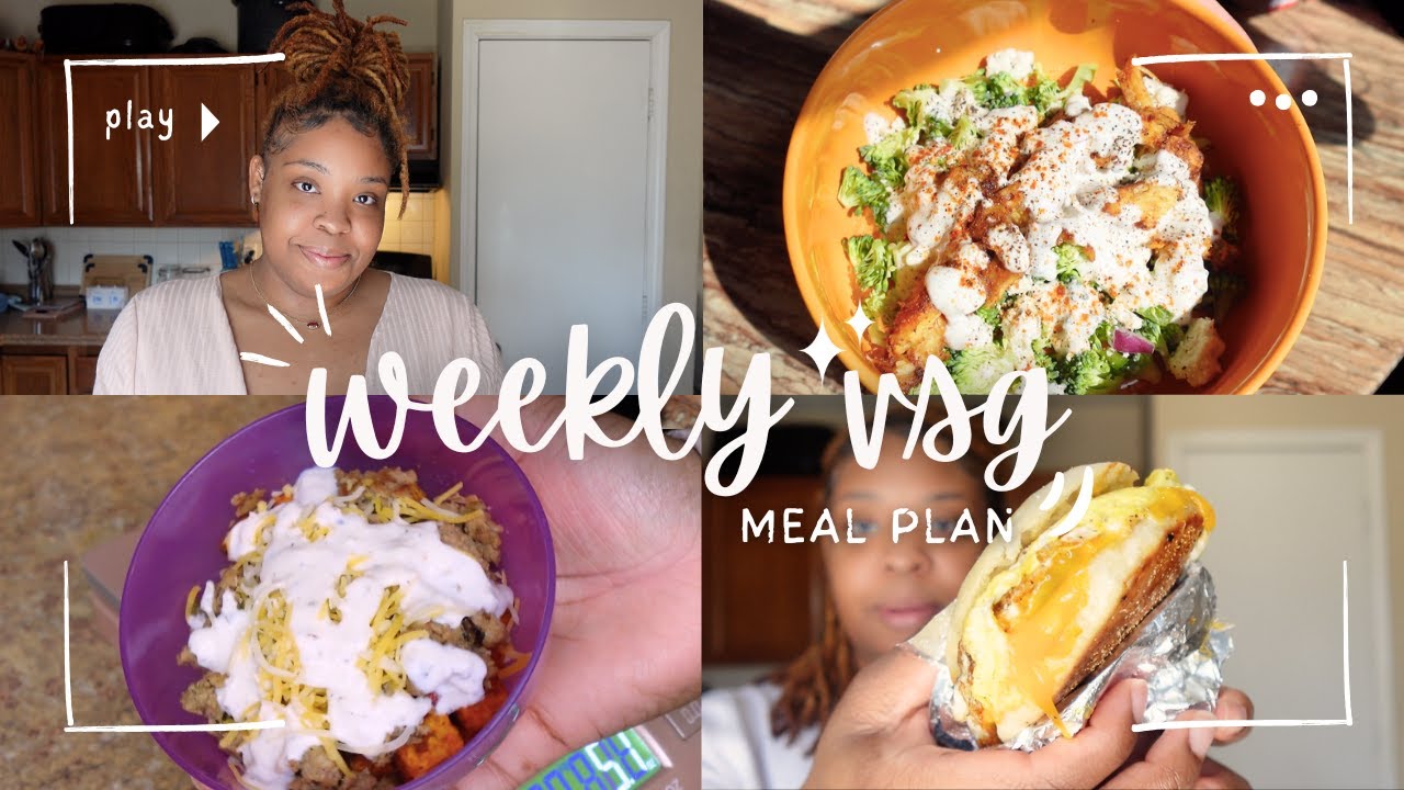 weekly vsg meal plan 🥗 | freezer door sandwiches, cajun chicken ...