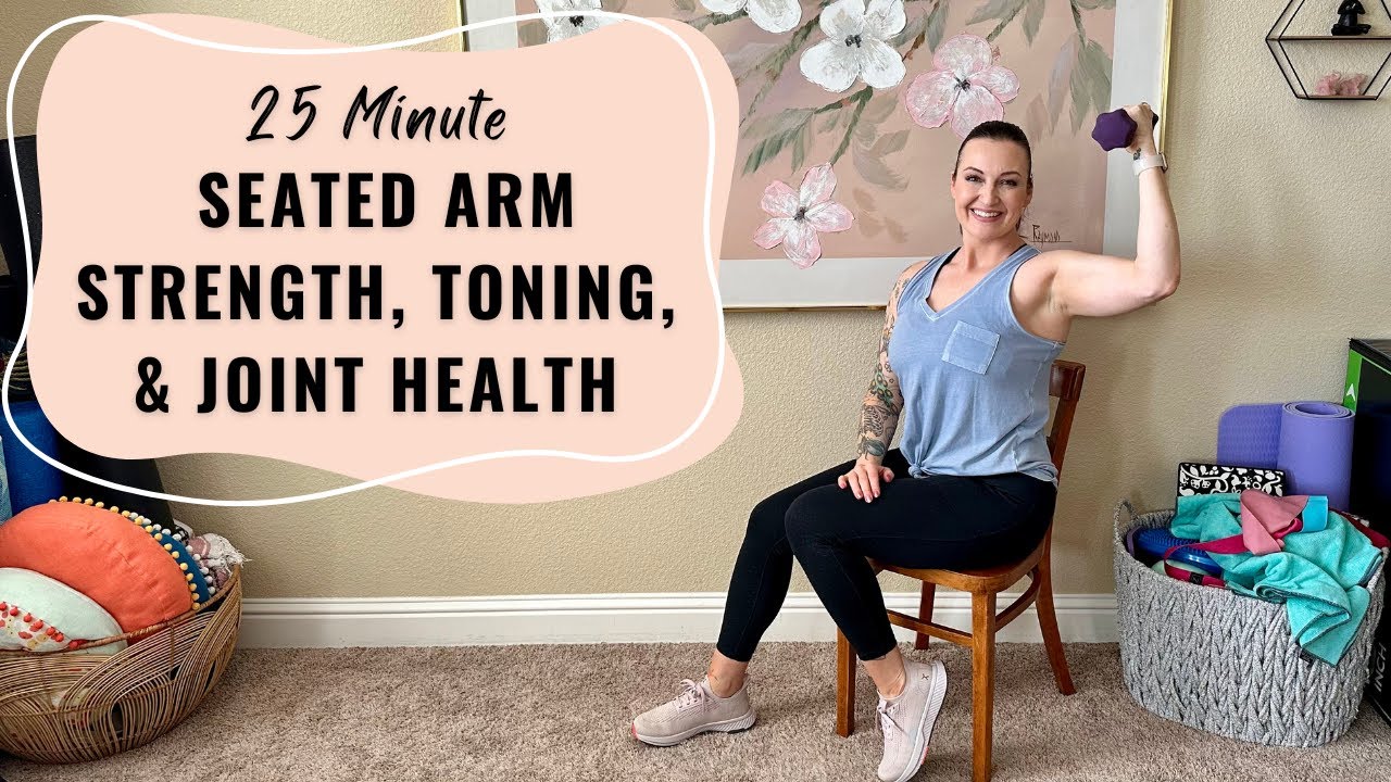 SEATED ARM TONING DUMBBELL WORKOUT: Slimming Biceps, Triceps, Shoulders ...