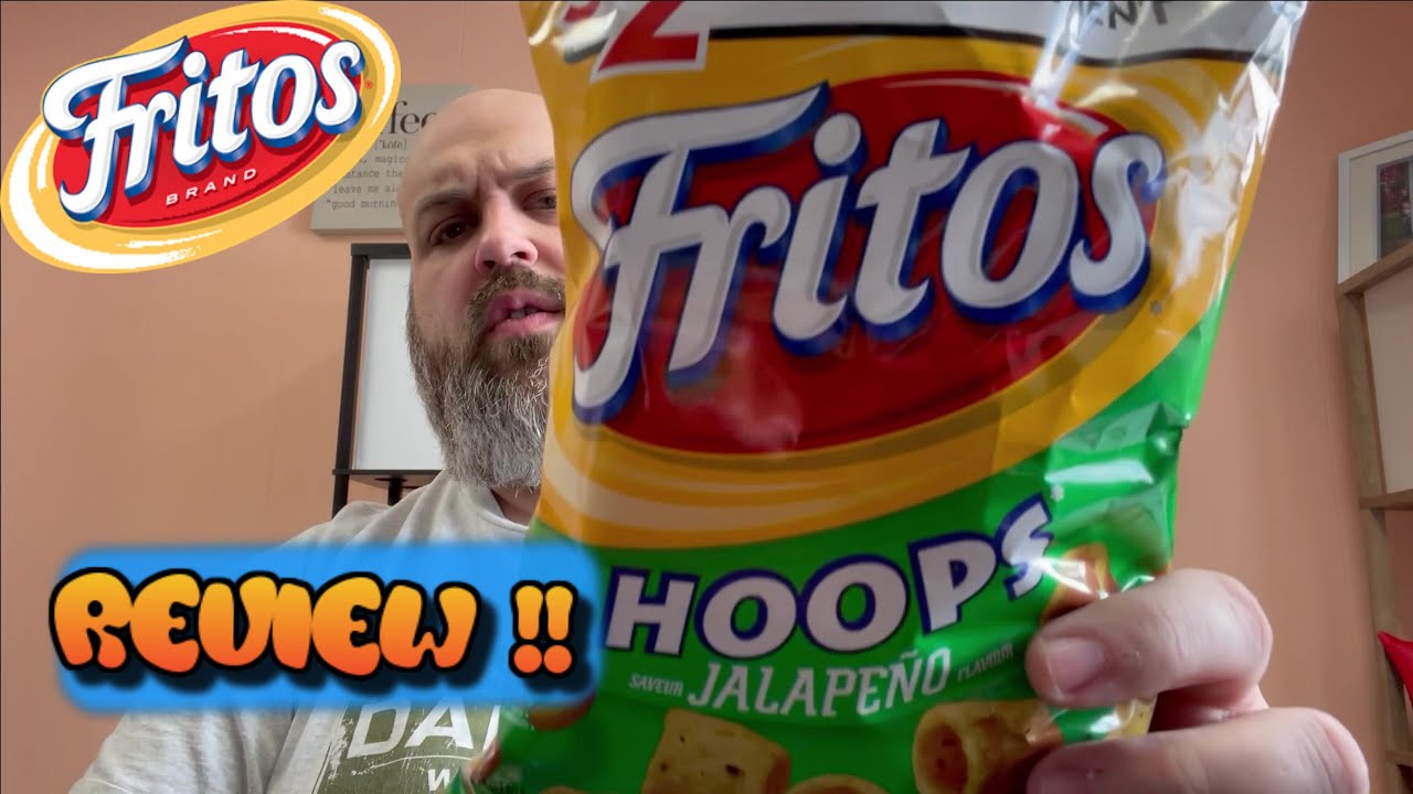 Fritos Hoops Jalapeño REVIEW !! - YouTube