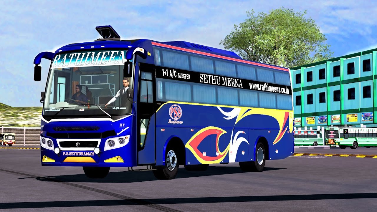 Trichy Superfast Rathimeena 1 TO 1 A/C Sleeper Bus | Realistic bus ...