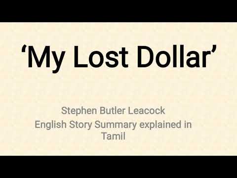 My Lost Dollar story by Leacock summary in Tamil - YouTube