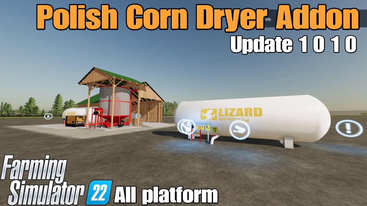 Polish Corn Dryer Addon / FS22 UPDATE for all platforms - YouTube