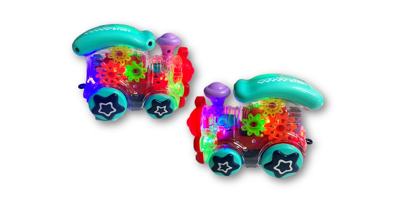 Kid Toys Gearwheel Electric Vehicle Train Toy with Music and Light ...