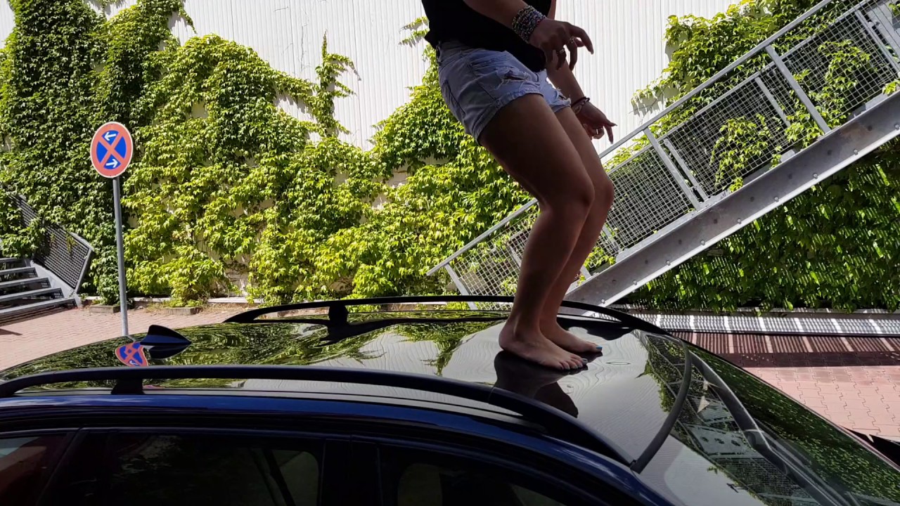 girl vs car 1 - YouTube