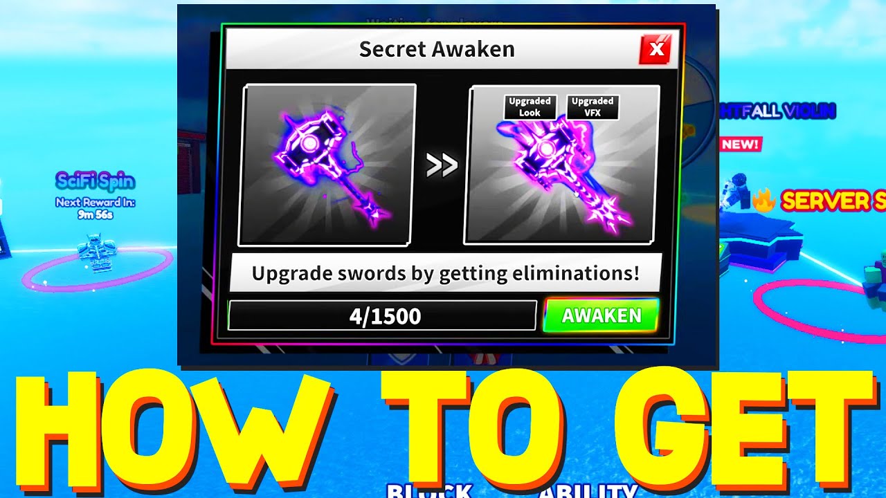 How To Get SECRET AWAKEN SWORDS in BLADE BALL! ROBLOX - YouTube