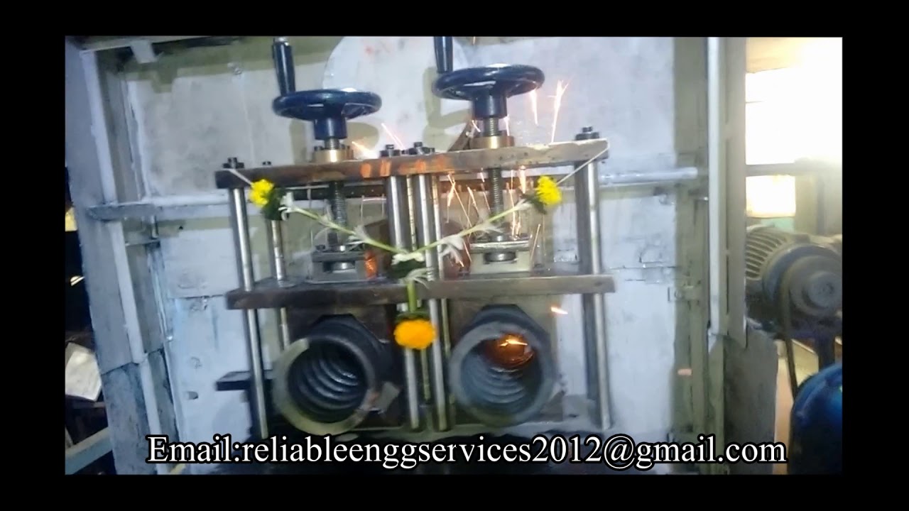 SPRING FLAT GRINDING MACHINE - YouTube