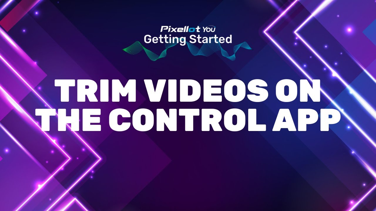 How do I trim videos on the control app? - YouTube