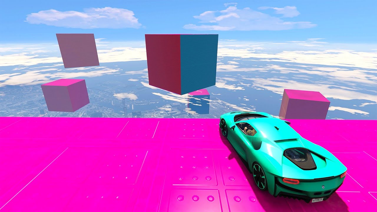 Racing to New Heights - Floating Cubes Race - YouTube