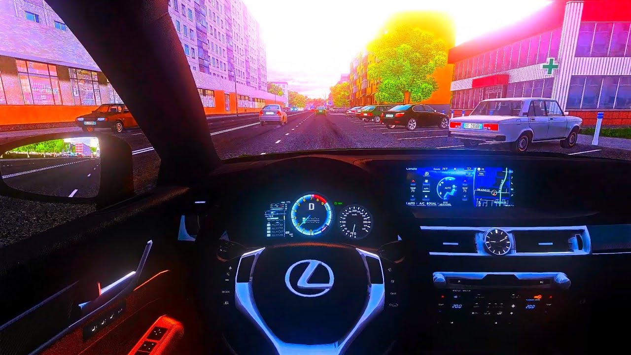 Evening Drive | City Car Driving | Lexus GS350 F Sport - YouTube
