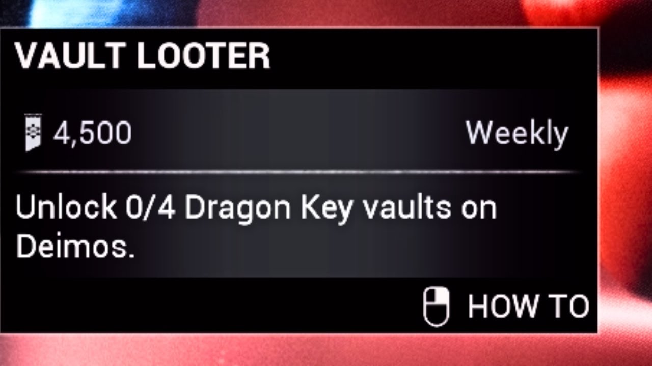 How to Unlock 4 Dragon Key Vaults on Deimos (Weekly Nightwave Mission ...
