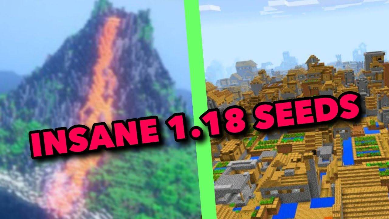 Crazy 1.18+ Seeds for bedrock and java 🤯 - YouTube