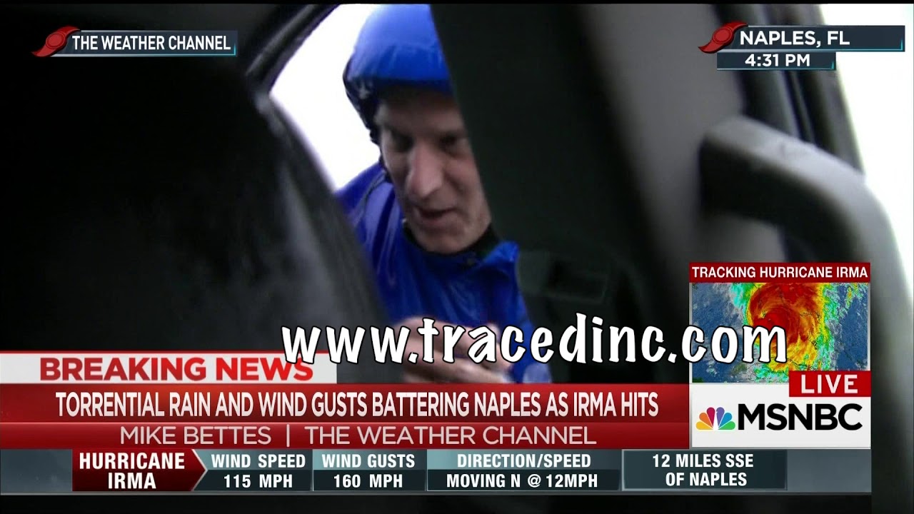 Mike Bettes Weather Channel Gets Hit Hurricane Irma Naples Florida ...