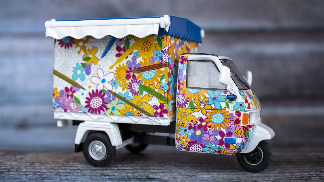 Unboxing Of Mini Piaggio Ape Apenna 1:32 Italeri Diecast Scale Model ...