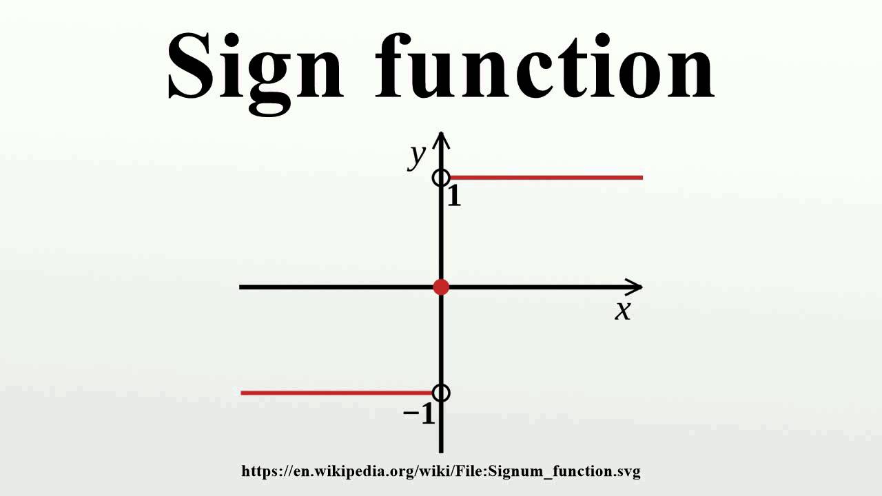 Sign Function YouTube