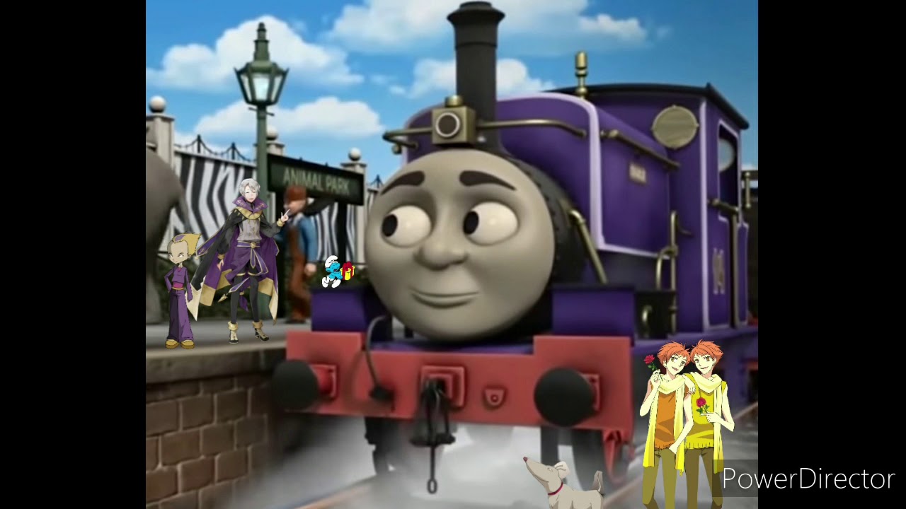 Charlie the Purple Tank Engine meets Odd Della Robbia, Kiwi, Henry, the ...