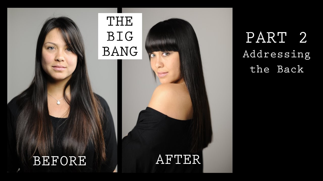 'Big Bang' Haircut using Feather Kaiden Shears - Part 2 - YouTube