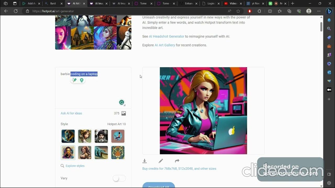 Hotpot.ai | Trying out AI Tools | Episode 1 | Generative Art - YouTube