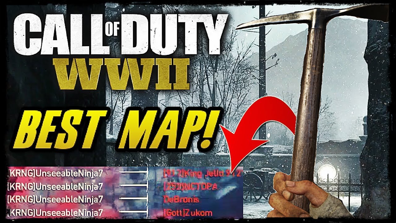 THE BEST MAP EVER FOR KNIFING IN COD WW2?! - YouTube