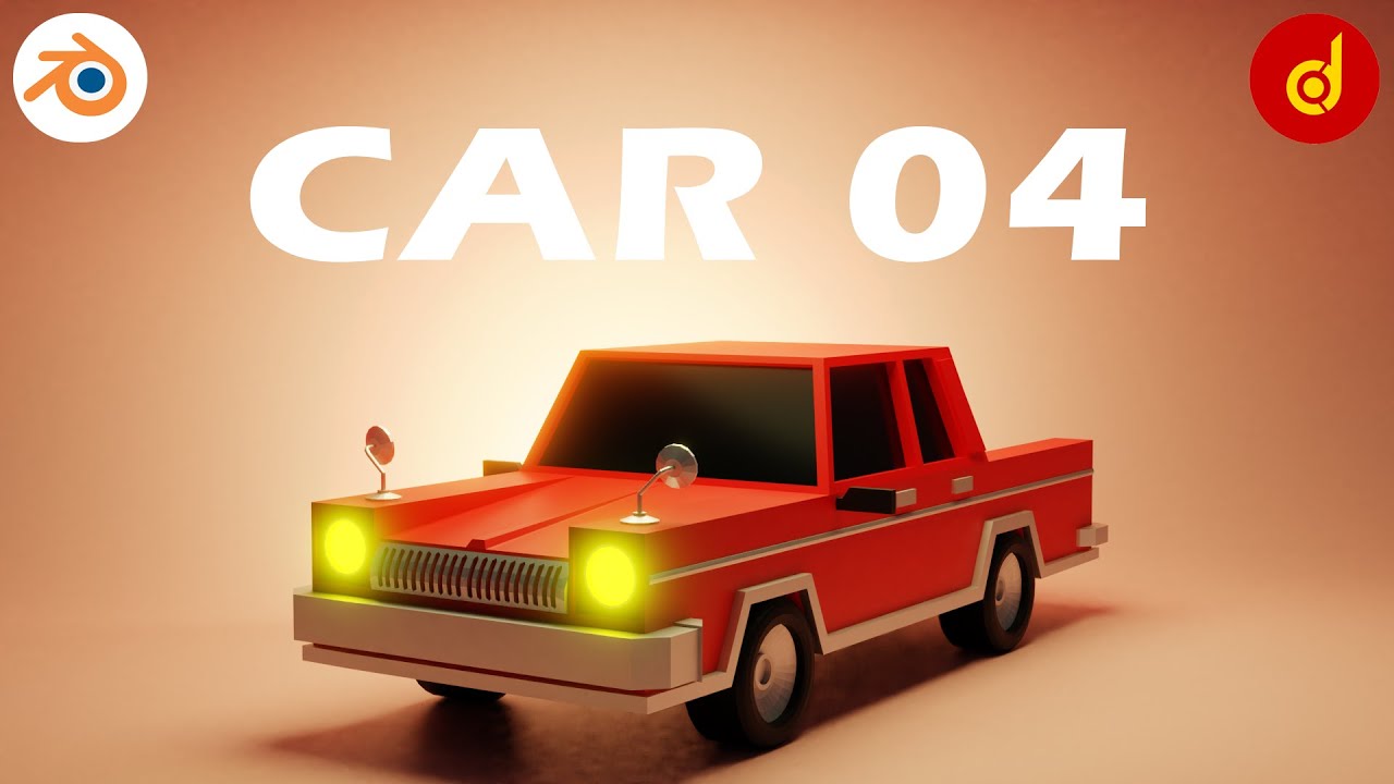 Blender Car 04 Modeling Tutorial || Car 04 Blender Low Poly - YouTube