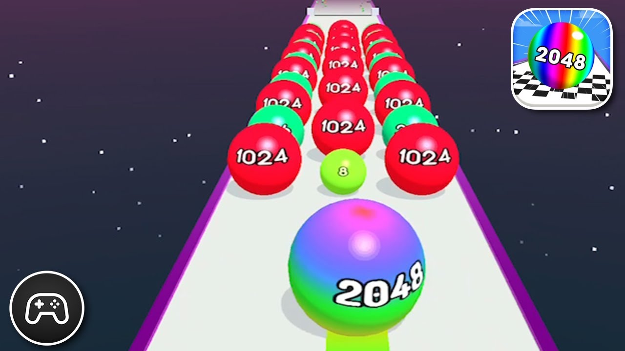 Ball Road 2048 - Gameplay Walkthrough Part 5 - Balls Game Levels 23-27 ...