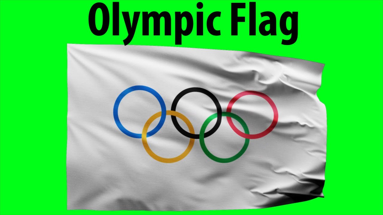 Olympic Flag | Royalty-Free | Green Screen | No Copyright - YouTube
