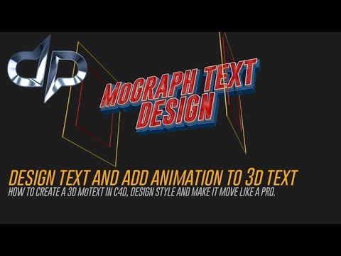 MoGraph Text Design in Cinema 4D (Vietnamese) - YouTube